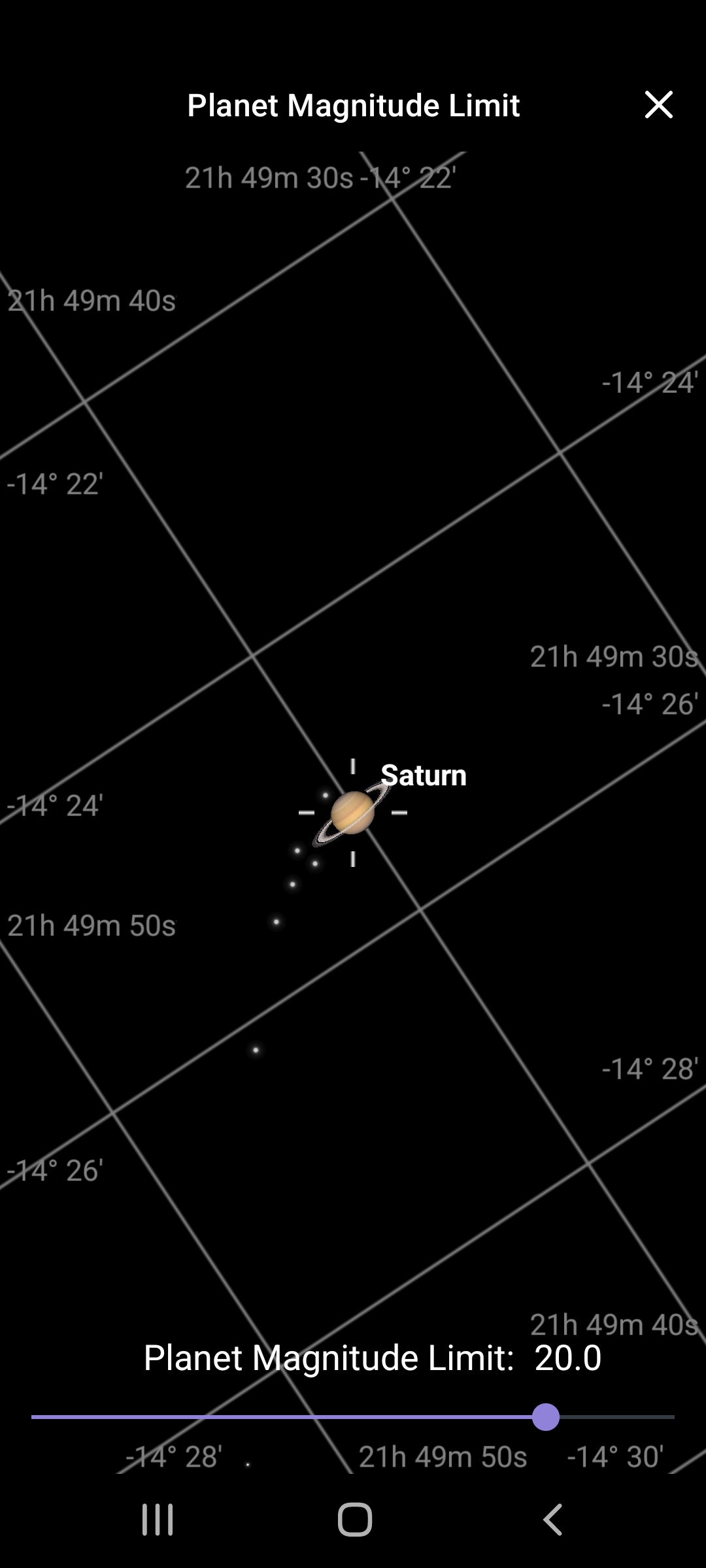 [Feedback] Should Settings > Solar System > Planet Limiting Magnitude ...